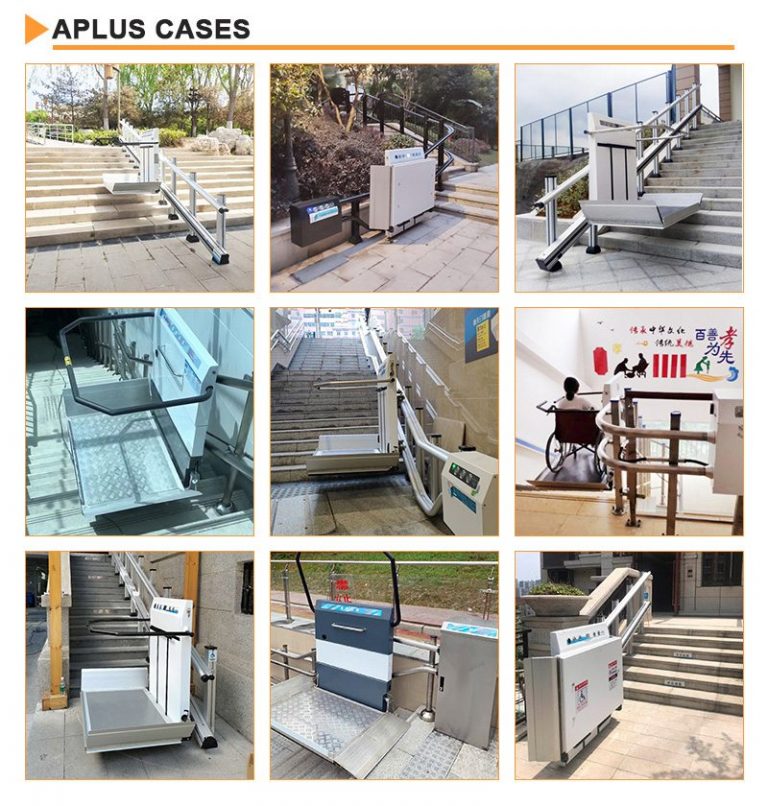 Inclined Curved Wheelchair Elevators | Disabled platform lift ...